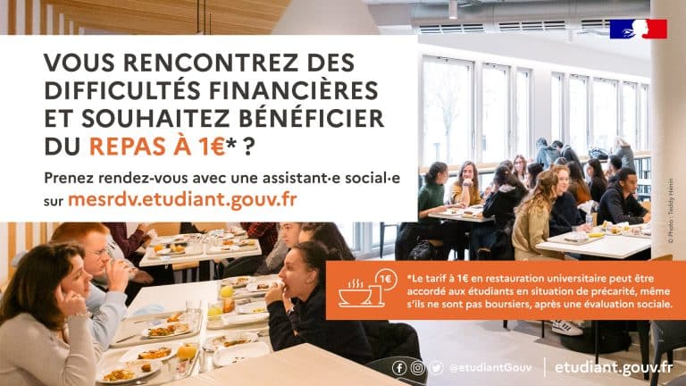 *Vous souhaitez bénéficier du repas à 1€ ?* - Crous Versailles